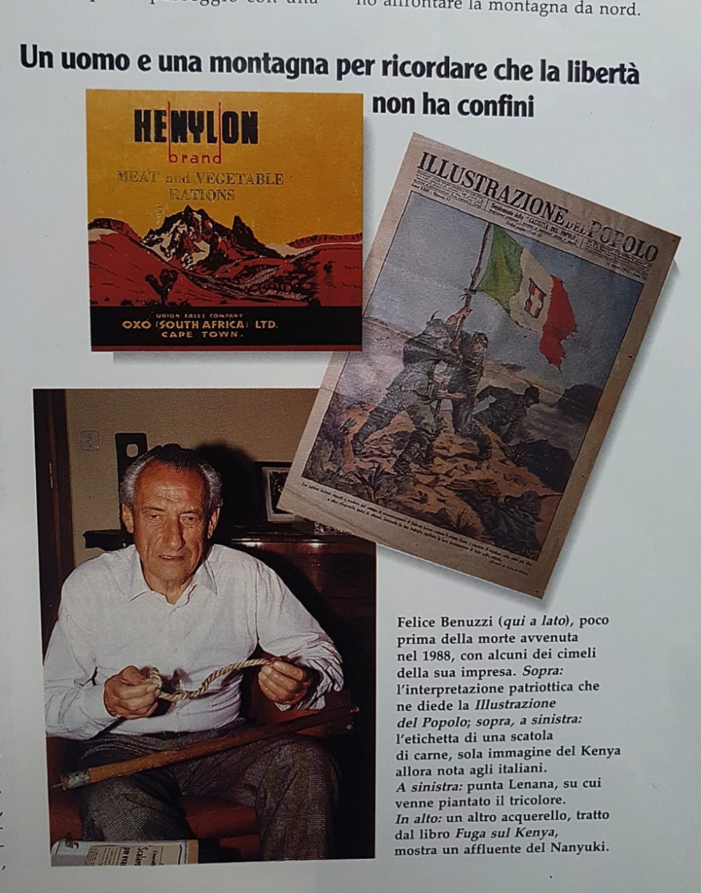 FELICE BENUZZI E LA SUA FUGA SUL MONTE KENYA - Io mi muovo